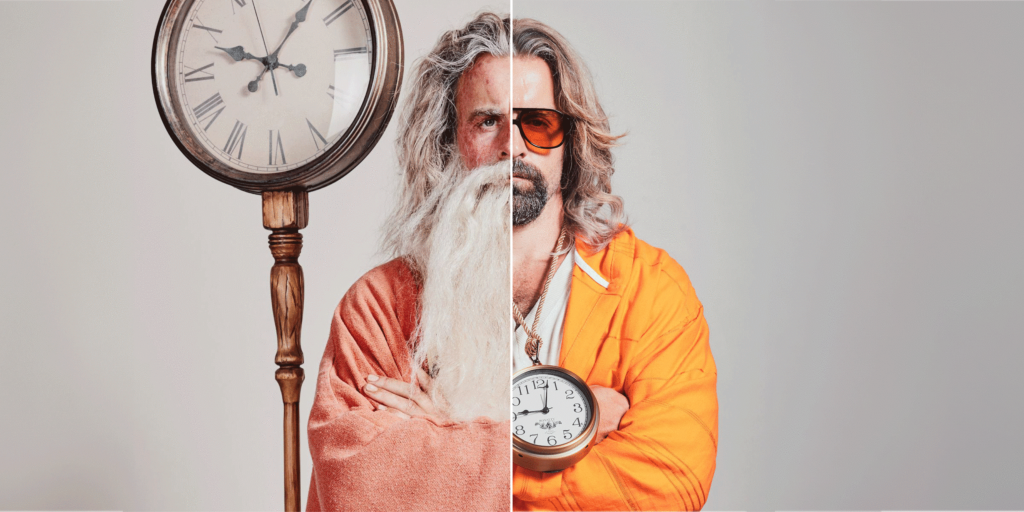 Father Time is Taking a Self-Care Break. Here's Why You Should.